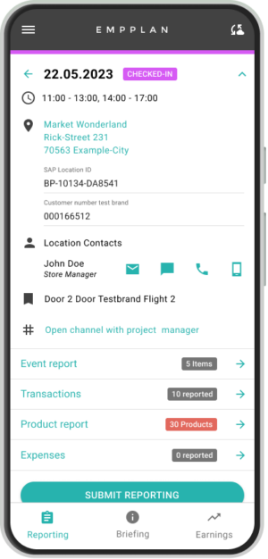 Reporting Features - EMPPLAN