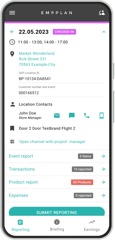 Reporting Features - EMPPLAN